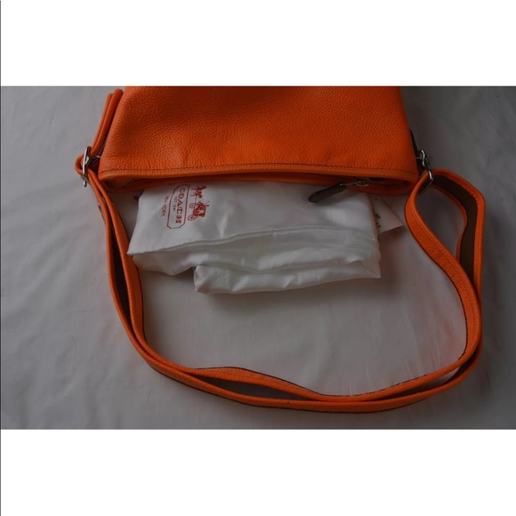 Coach | Bags | Coach Neon Orange Leather Mini Duffle Nwt | Poshmark